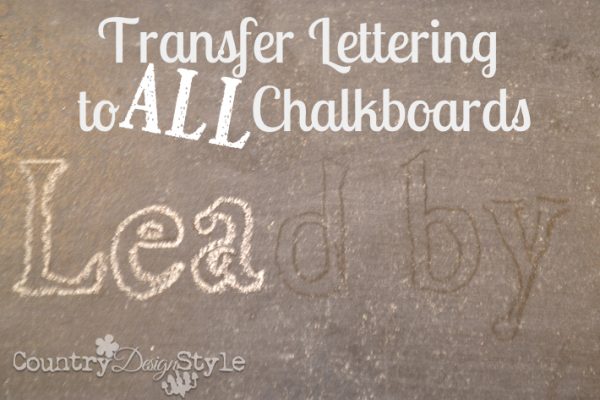 Chalkboard Lettering - Country Design Style