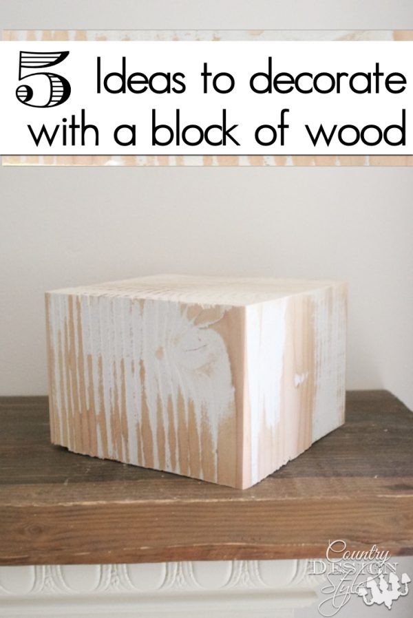 Decorating with wooden blocks or "snowmen heads!" - Country Design Style