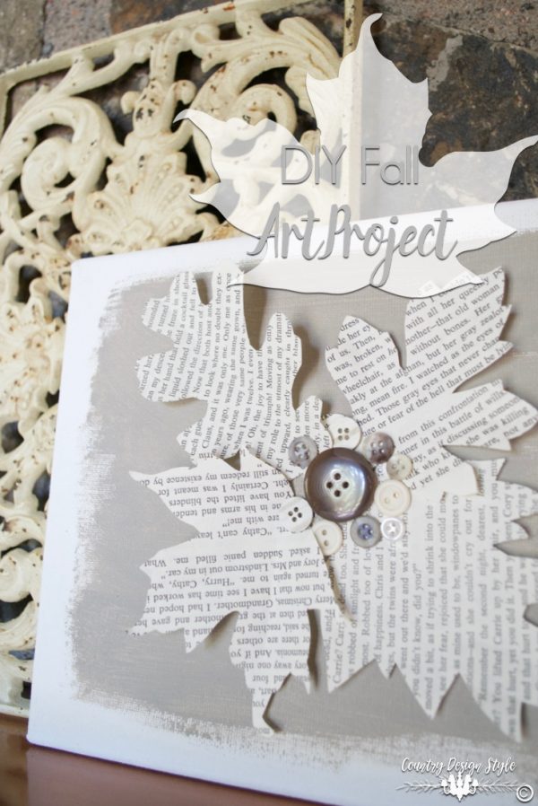 DIY Fall Art Project Made with Readers - Country Design Style