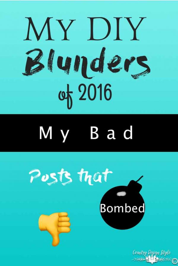 2016 DIY Blunders - Country Design Style