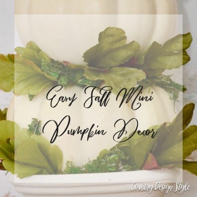 Easy Fall Mini Pumpkin Decor - Country Design Style