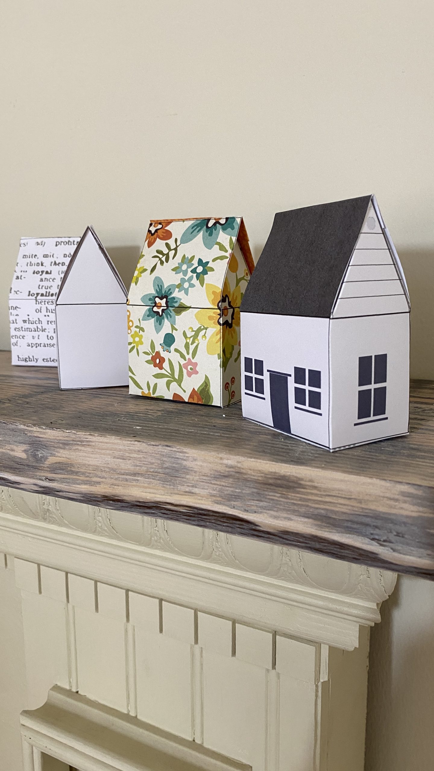 Create your own Paper Houses with this printable in 2 sizes - Country ...