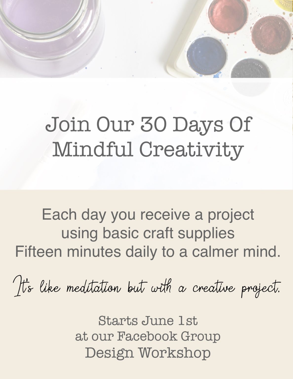 30 Days of New Developing Mindful Creativity - Stop Scattered Brain! - Country Design Style
